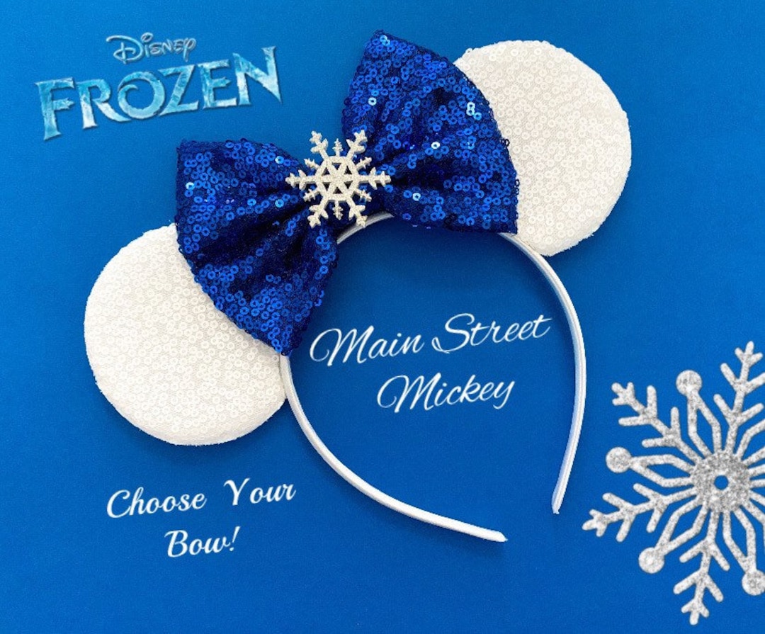 Minnie Mouse Elsa Ears, Frozen Mickey Ears, Disney Ears for Adults and ...