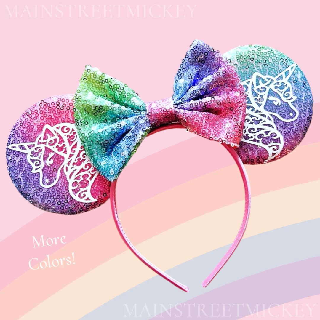 Minnie Mouse Unicorn Ears, Disney Ears for Adults and Kids, Unicorn ...
