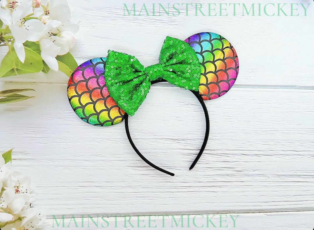 Minnie Mouse Rainbow Mermaid Ears, Disney Ears for Adults and Kids ...