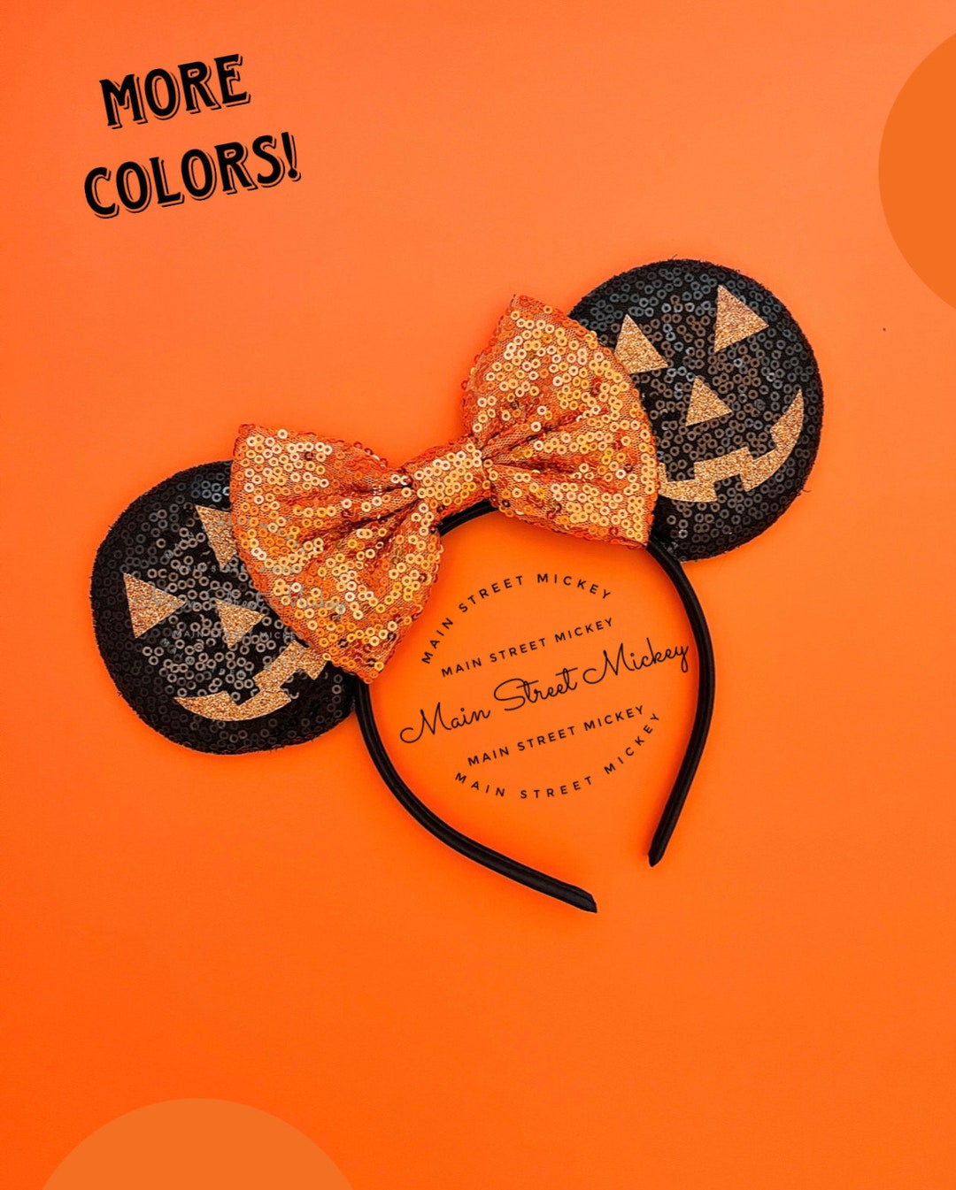 Minnie Mouse Pumpkin Ears, Disney Ears for Adults and Kids, Halloween ...