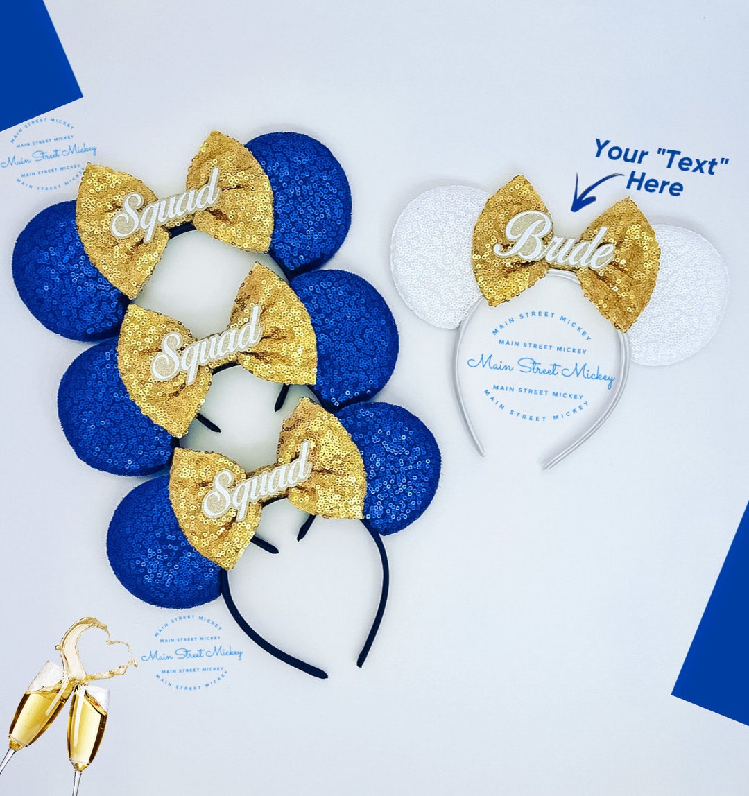Minnie Mouse Ears, Wedding Ears for Adults and Kids, Bride Minnie Mouse ...