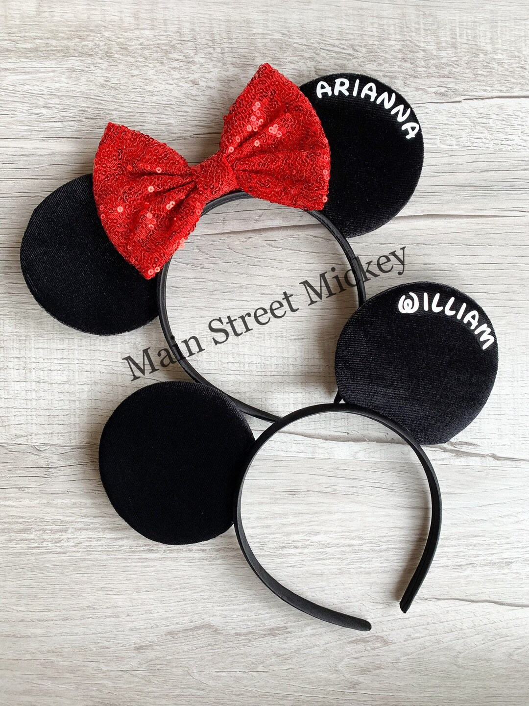 Minnie Mouse Custom Ears, Disney Ears for Adults and Kids, Minnie Ears ...