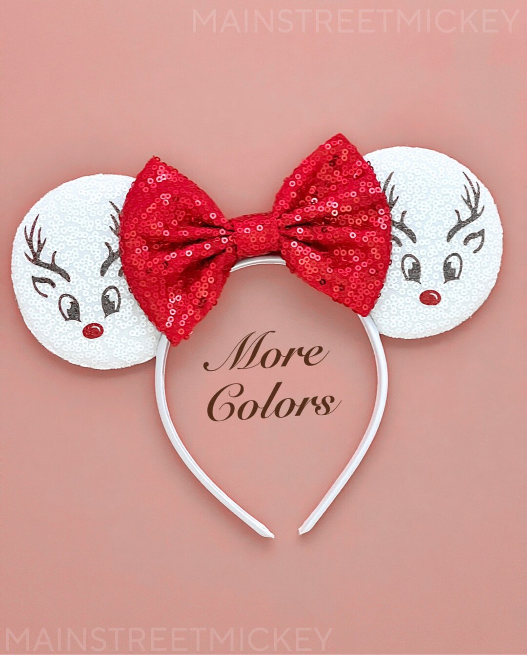 Minnie Mouse Rudolph Ears All Ages, Disney Ears for Adults and Kids ...