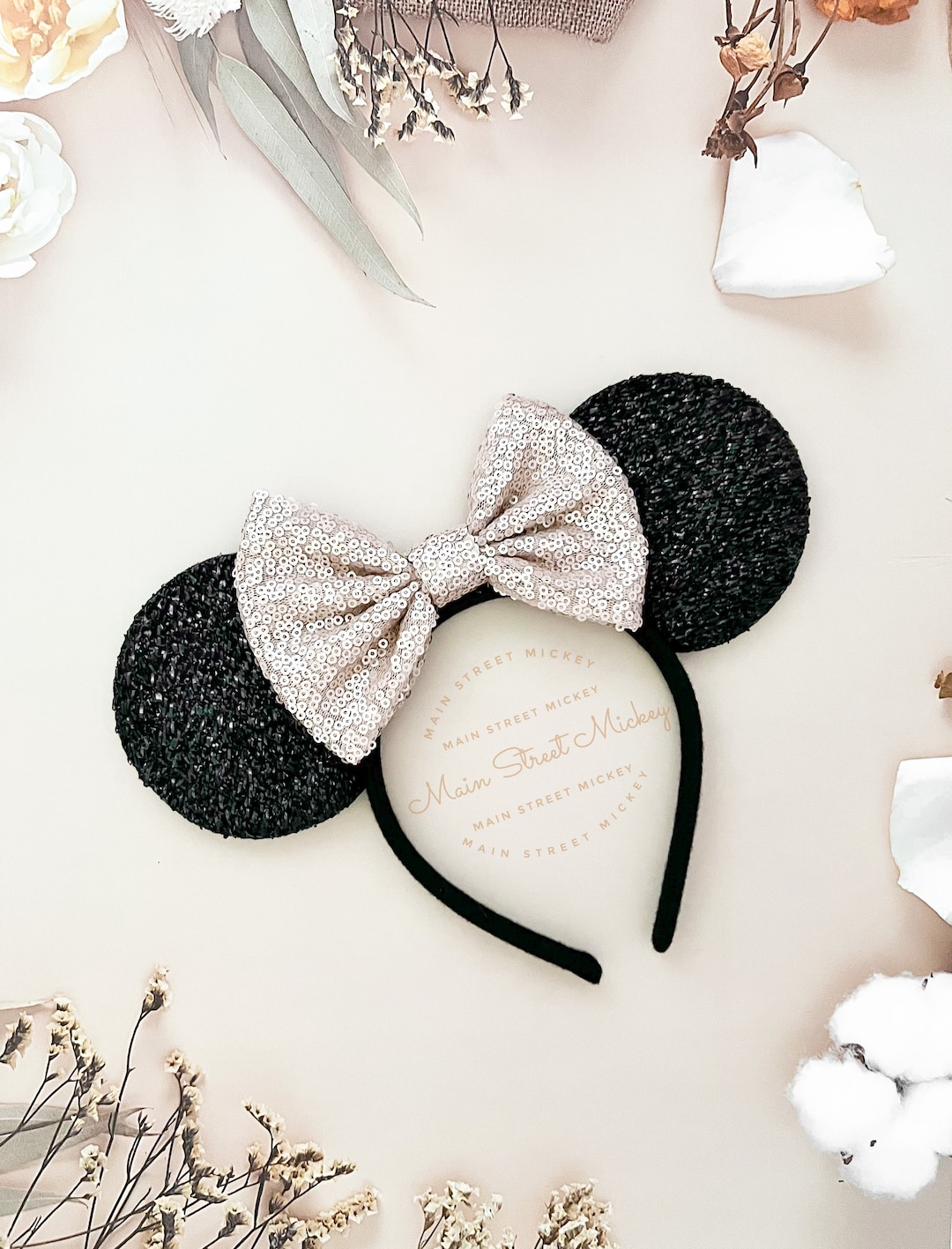 Minnie Mouse Ears, Disney Ears for Adults and Kids, Black Minnie Mouse ...