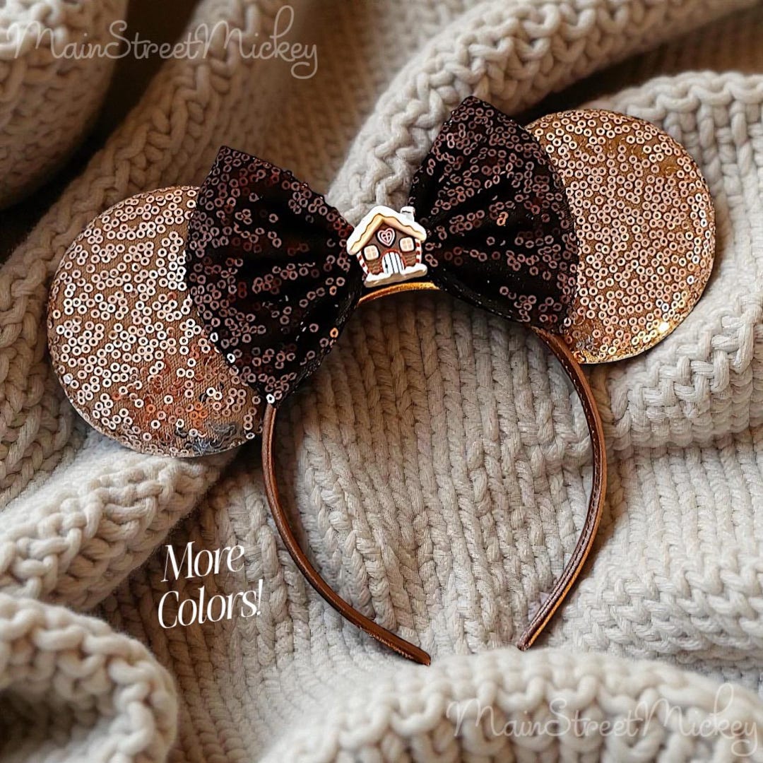 Minnie Mouse Gingerbread House Christmas Ears, Disney Ears for Adults ...