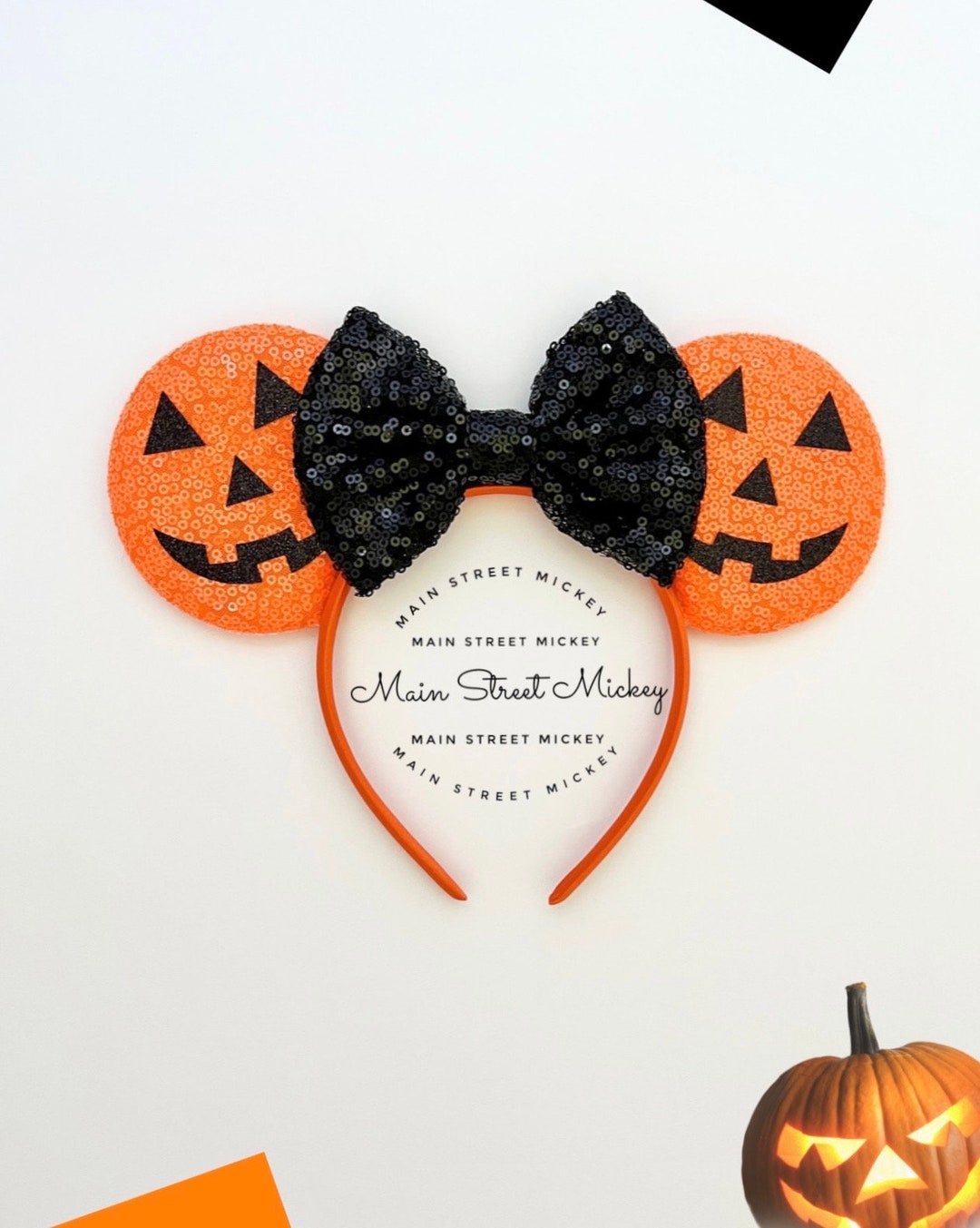 Minnie Mouse Pumpkin Ears, Disney Ears for Adults and Kids, Halloween ...