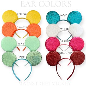 Minnie Mouse Ears, Minnie Ear, Donut Heart Minnie Mouse Ear, Minnie ...