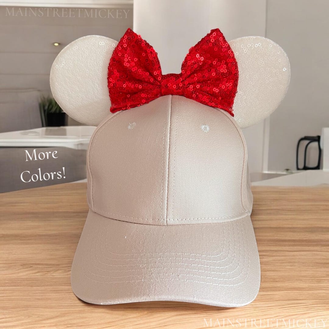 Minnie Mouse Hats, Disney Hats for Adults and Kids, Minnie Ears ...