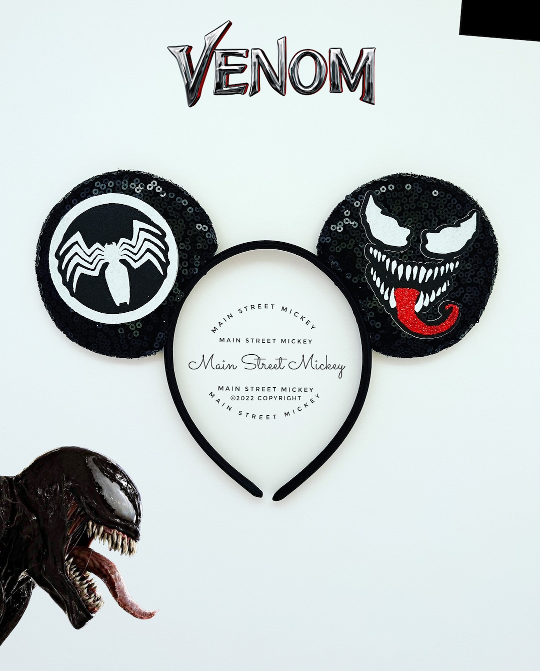 Minnie Mouse Venom Ears, Marvel Mickey Ear, Disney Avengers Ear ...