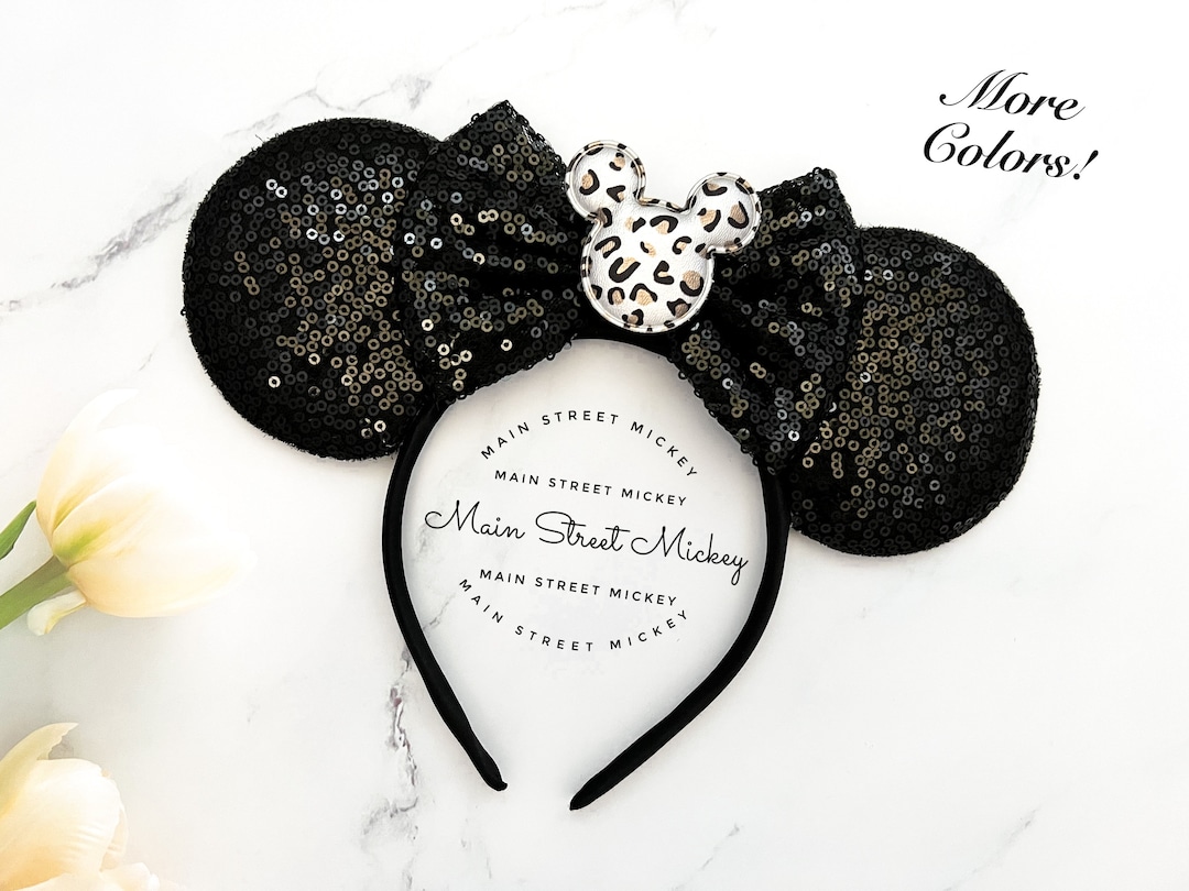 Minnie Mouse Ear, Leopard Mickey Ear, Animal Kingdom Ears, Choose Ear ...