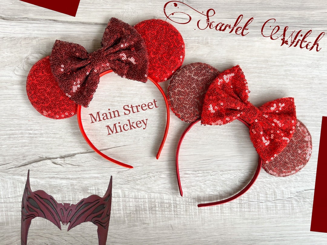 Minnie Mouse Scarlet Witch Ears, Disney Ears for Adults and Kids ...