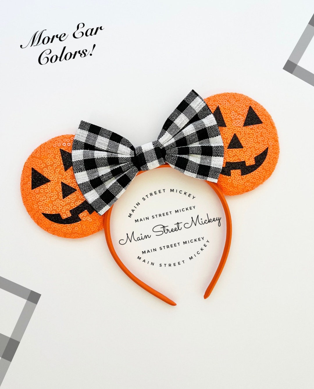 Minnie Mouse Pumpkin Ears, Disney Ears for Adults and Kids, Halloween ...