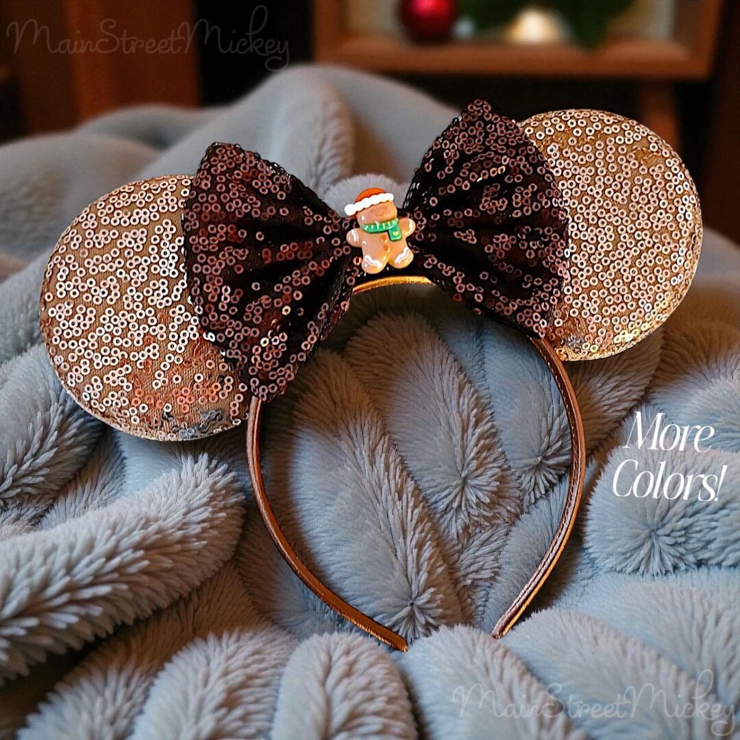 Minnie Mouse Gingerbread Man Christmas Ears, Disney Ears for Adults and ...