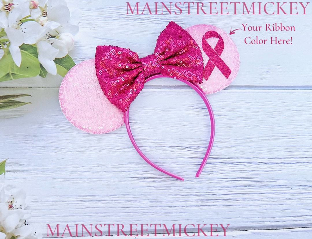 Minnie Mouse Awareness Ears, Mouse Ear for Adults and Kids, Minnie ...