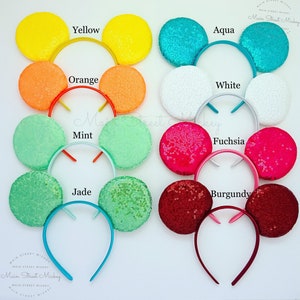 Minnie Mouse Ears, Wedding Ears for Adults and Kids, Bride Minnie Mouse ...