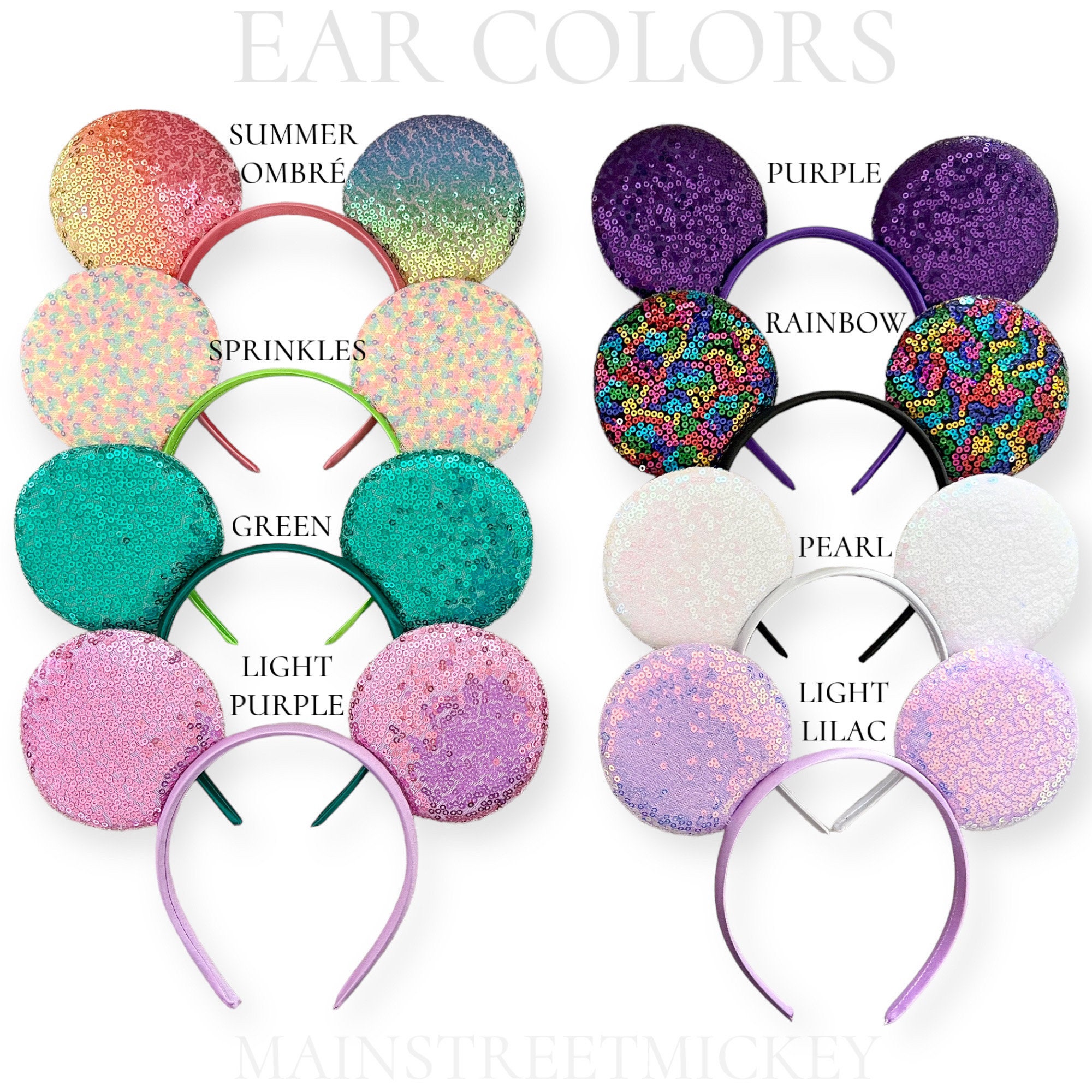 Minnie Mouse Breast Cancer Awareness Ears, Mouse Ear for Adults and ...