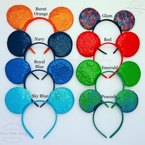 Minnie Mouse Ears, Christmas Holiday Minnie Ear, Grinch Minnie Mouse ...