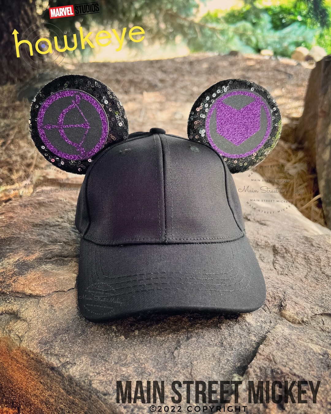 Minnie Mouse Hawkeye Hats, Disney Hats for Adults and Kids, Minnie Ear ...