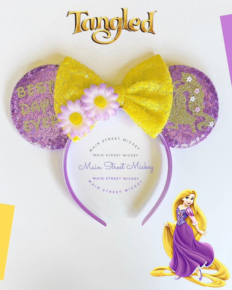 Minnie Mouse Rapunzel Ears Tangled Mickey Ear Disney - Etsy
