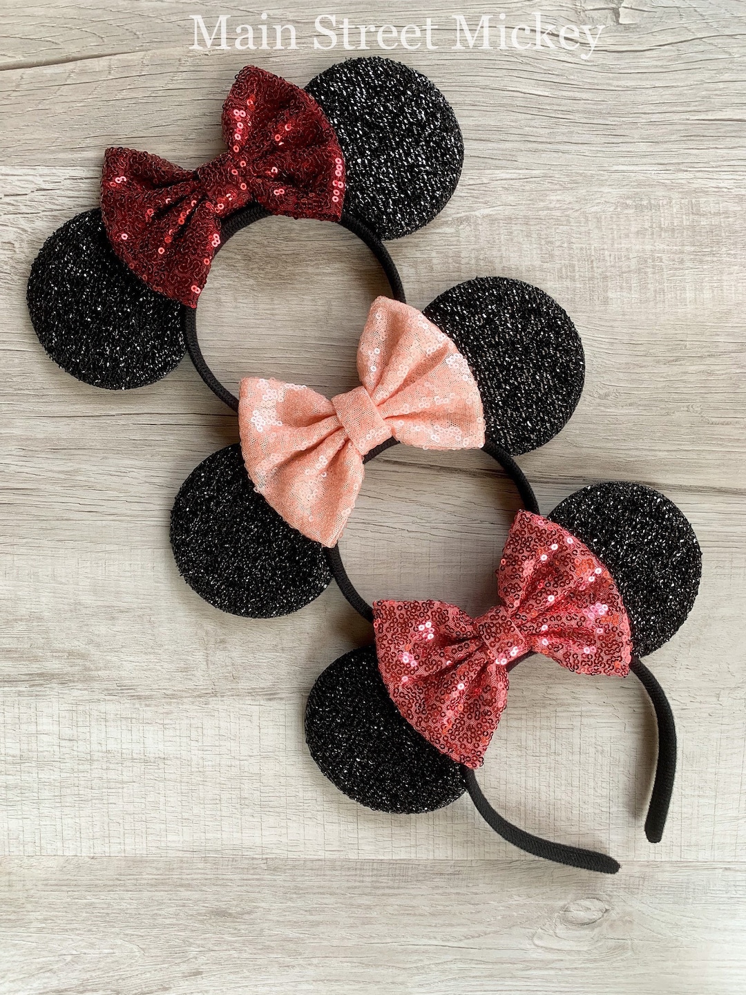 Minnie Mouse Ears, Disney Ears for Adults and Kids, Pink Minnie Mouse ...