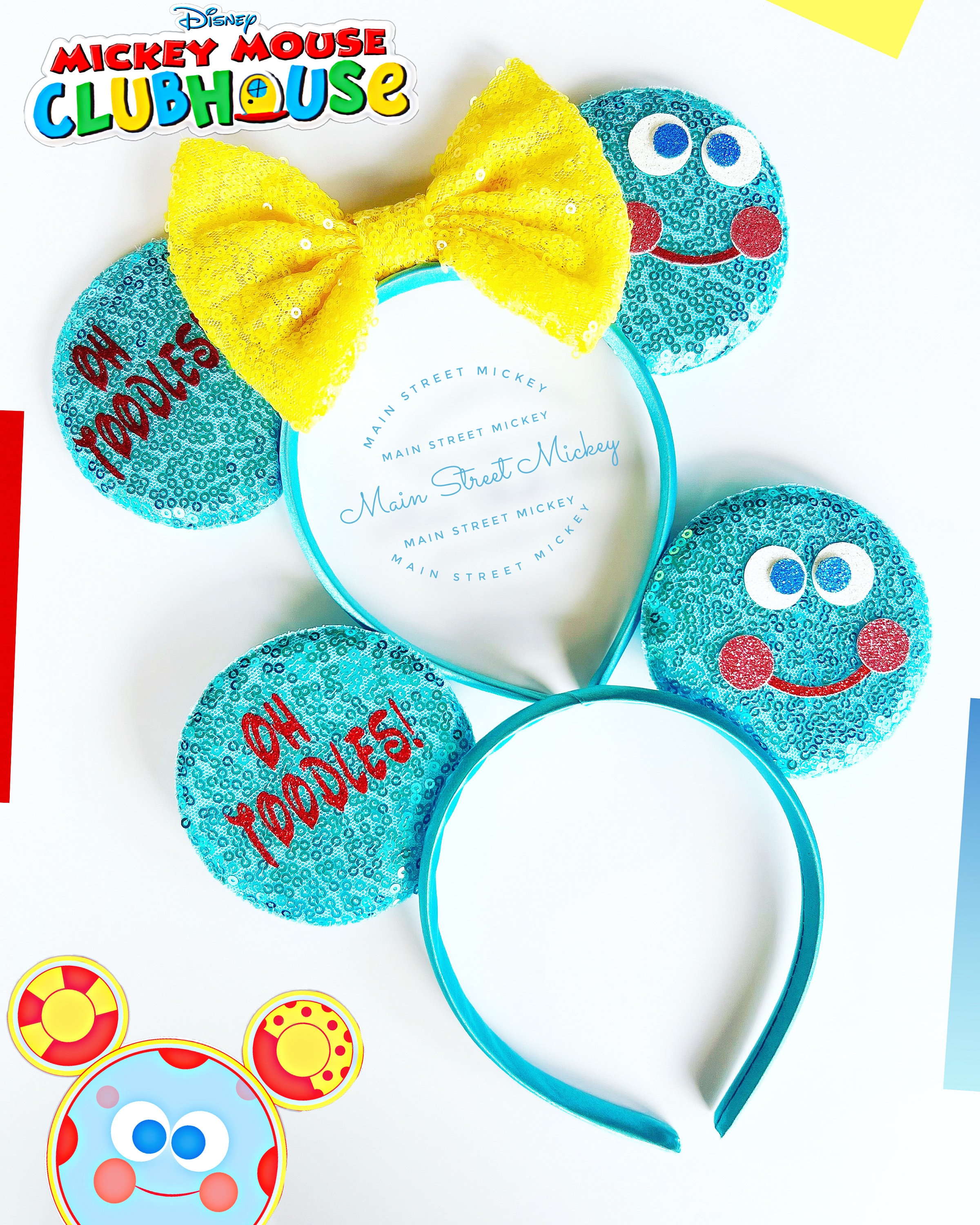 Minnie Mouse Toodles Ears Disney Clubhouse Mickey Ear Oh - Etsy Australia