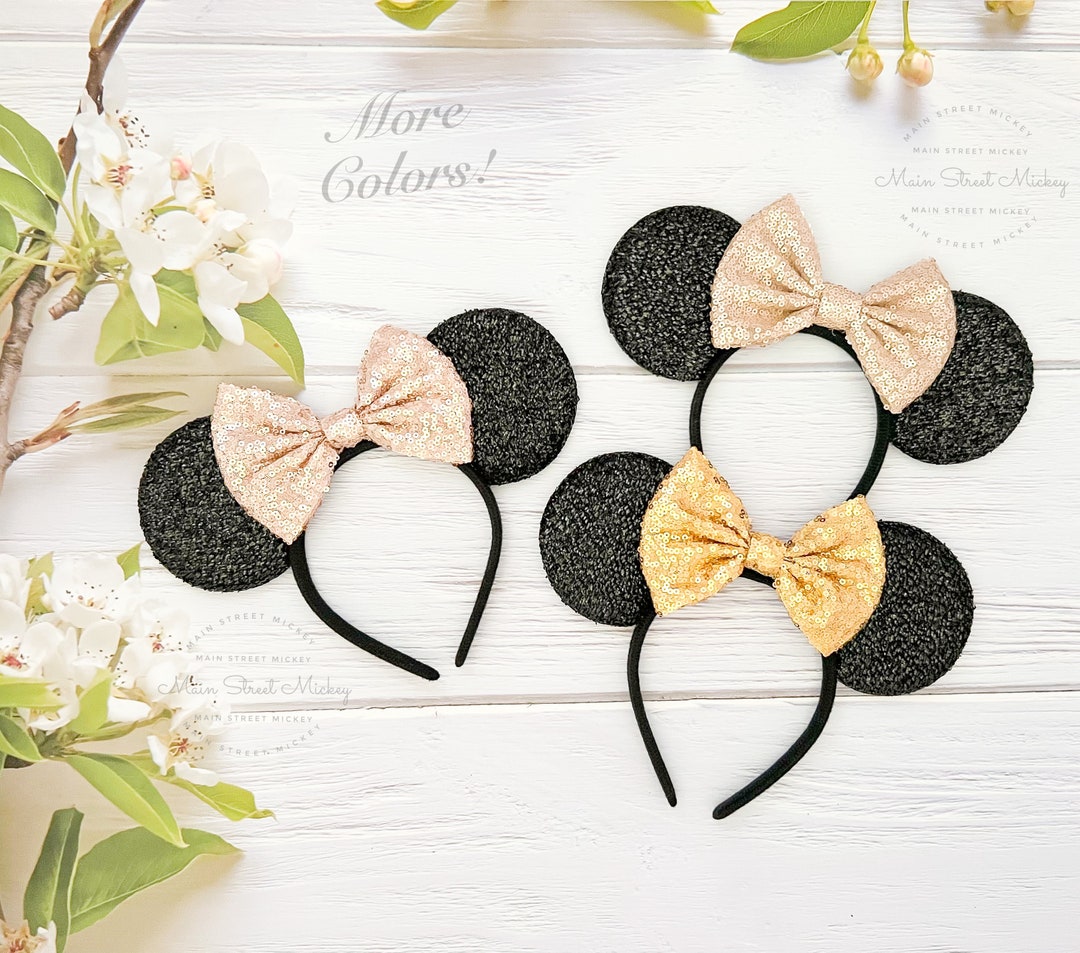 Minnie Mouse Ears, Disney Ears for Adults and Kids, Black Minnie Mouse ...