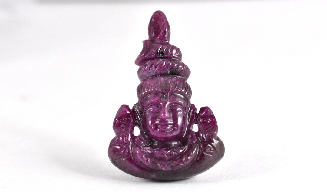 Ruby Lord Shiv Statue, Hand Carved Ruby Natural Stone, Healing Gemstone ...