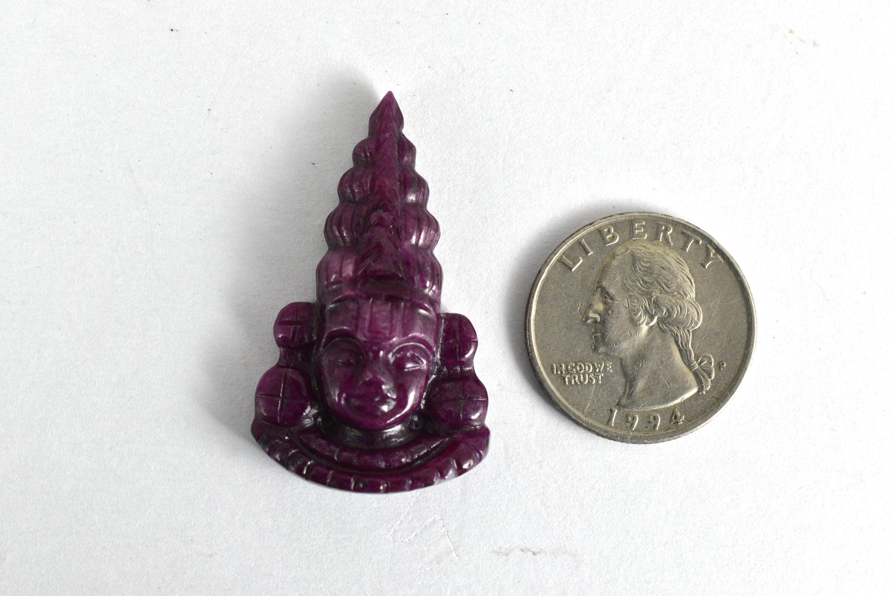 Hand Carved Ruby Tirupati Balaji Statue, Healing Gemstone - Etsy