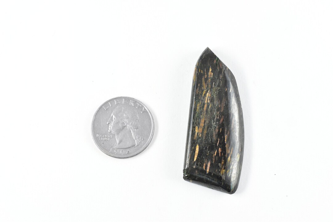 17.75g Nuummite Freeform, RARE FLASH Authentic Greenland Nuummite ...