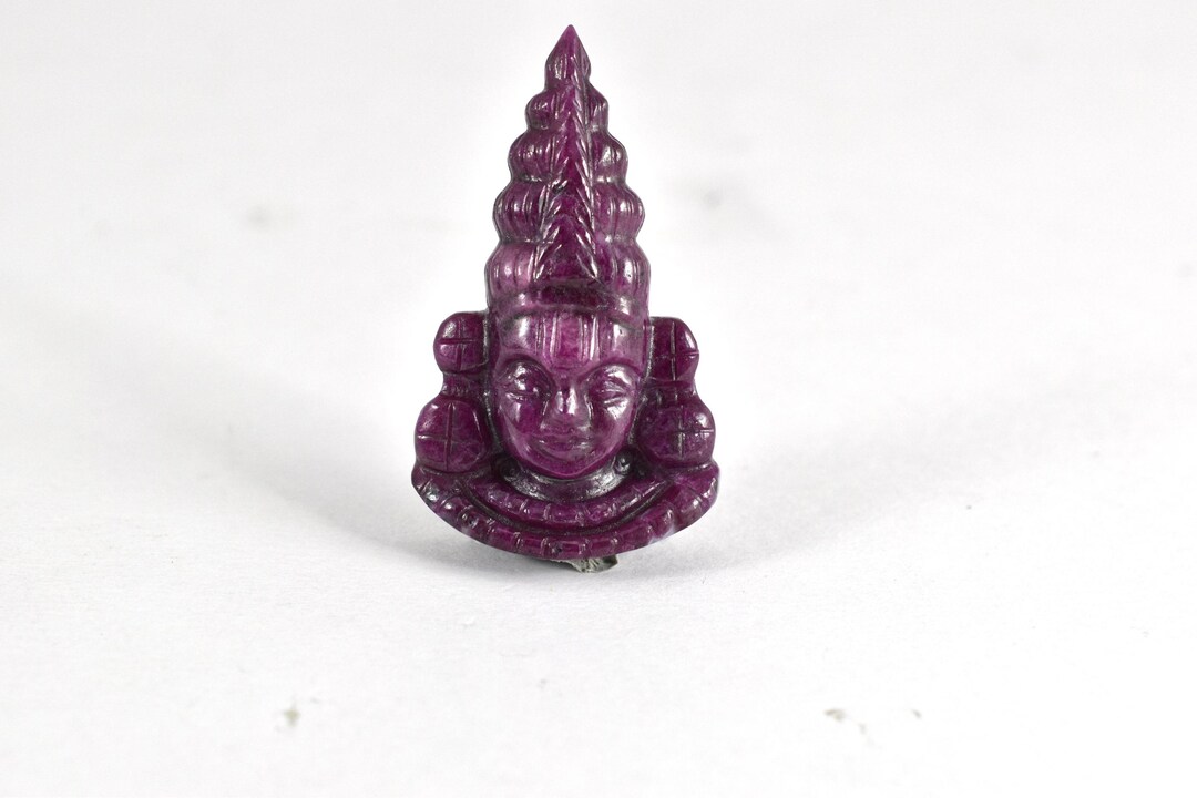 Ruby God Statue, Tirupati Balaji Hand Carved Ruby Natural Stone ...