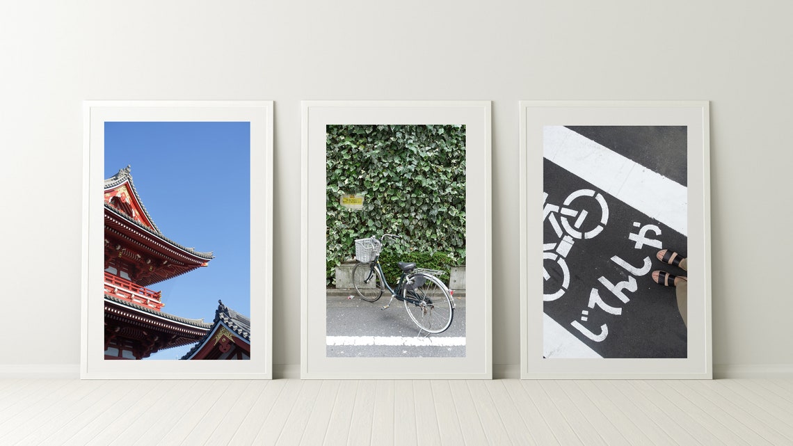 Set of 3 Tokyo Photos Digital Print, Wall Art, Interior Art, Tokyo ...