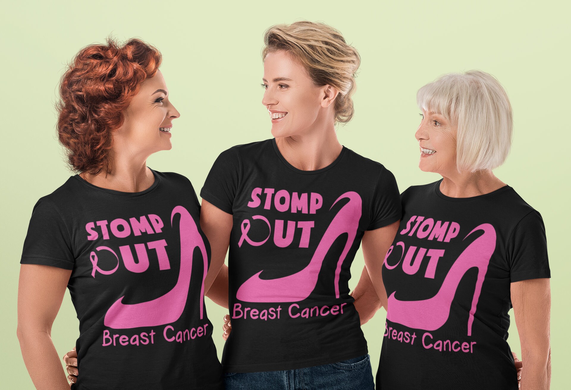 Stomp Out Breast Cancer! - Etsy