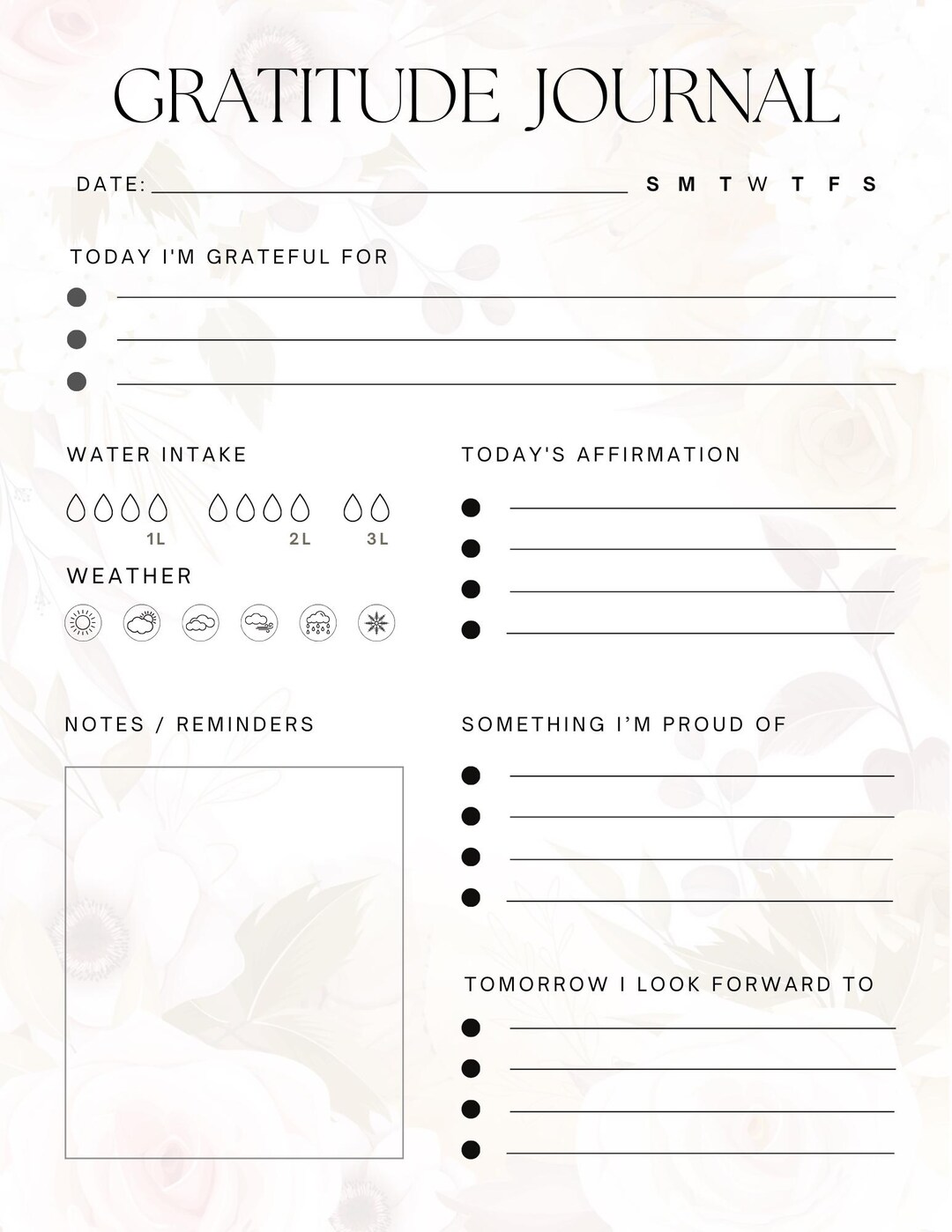 DIGITAL DOWNLOAD 200 Gratitude Journal With Prompts Graphic - Etsy