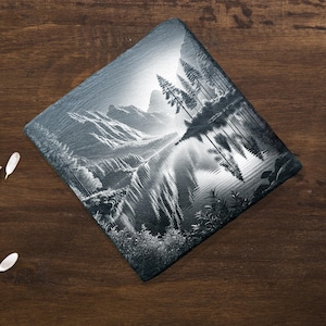 Set of 4 Nature Scene Laser Engraving Files - CNC and DIY Forest, Ocean ...