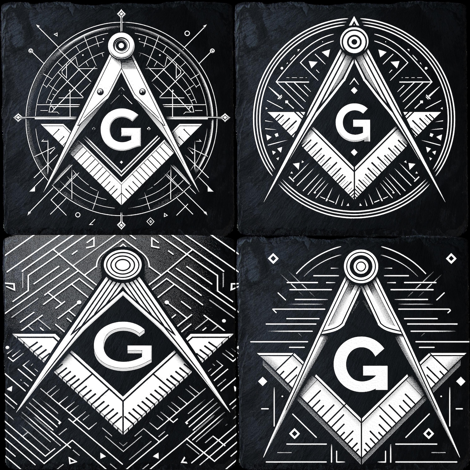 Masonic 4 Png Files for Laser Engraving CNC, CO2, Lightburn, Glowforge ...