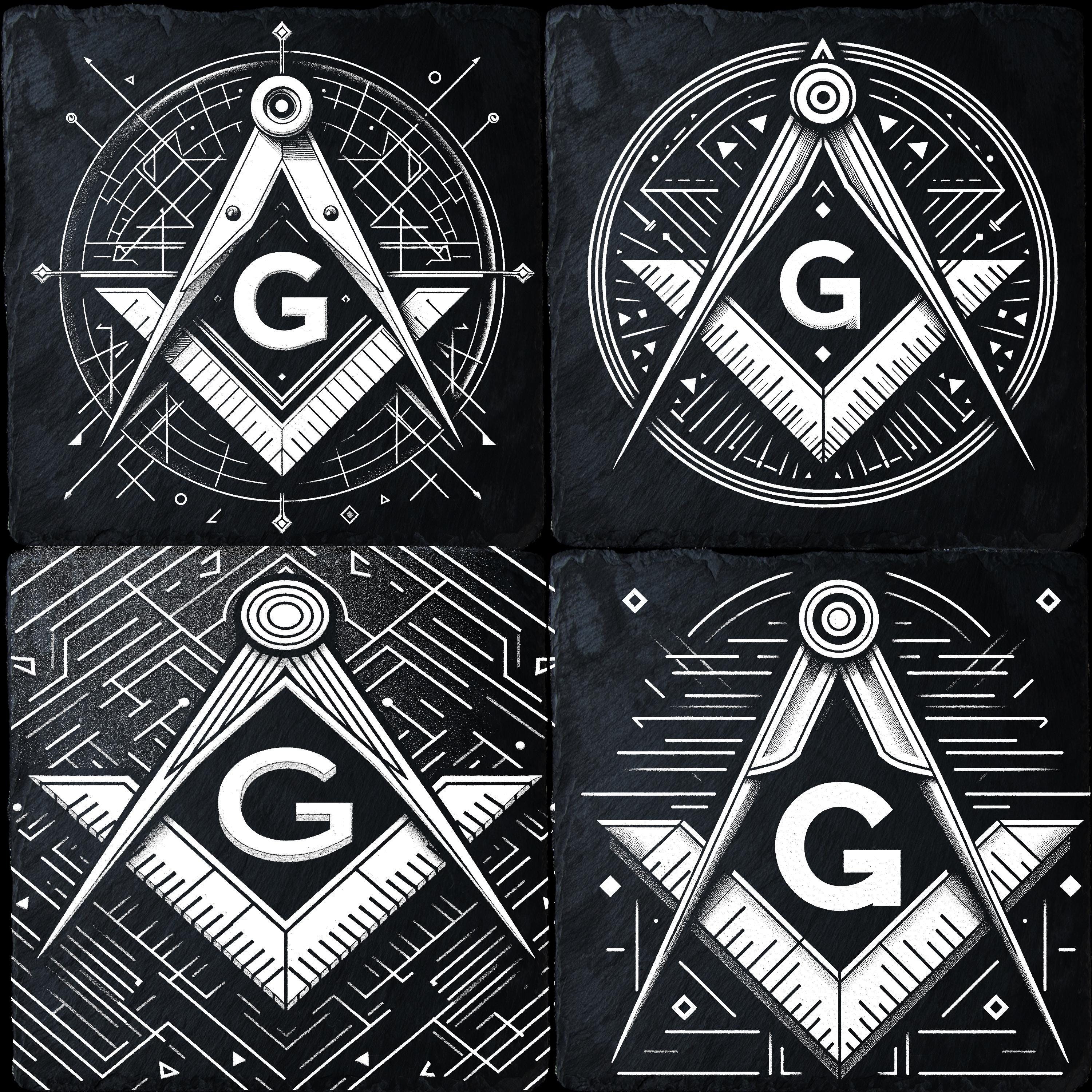 Masonic 4 Png Files for Laser Engraving CNC, CO2, Lightburn, Glowforge ...