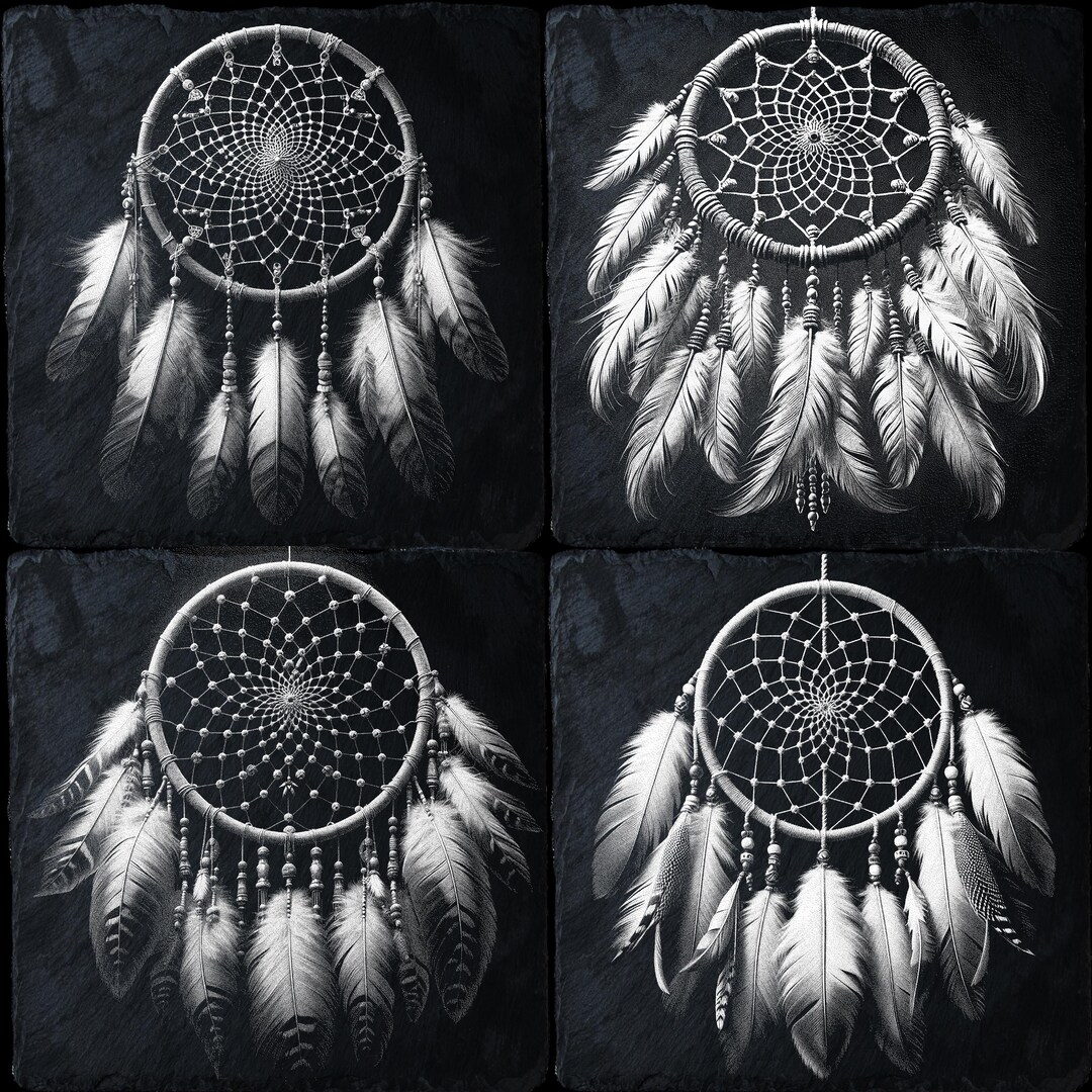 Native American CNC DIY Laser Engraving PNG Files Set of 4 | Tribal ...