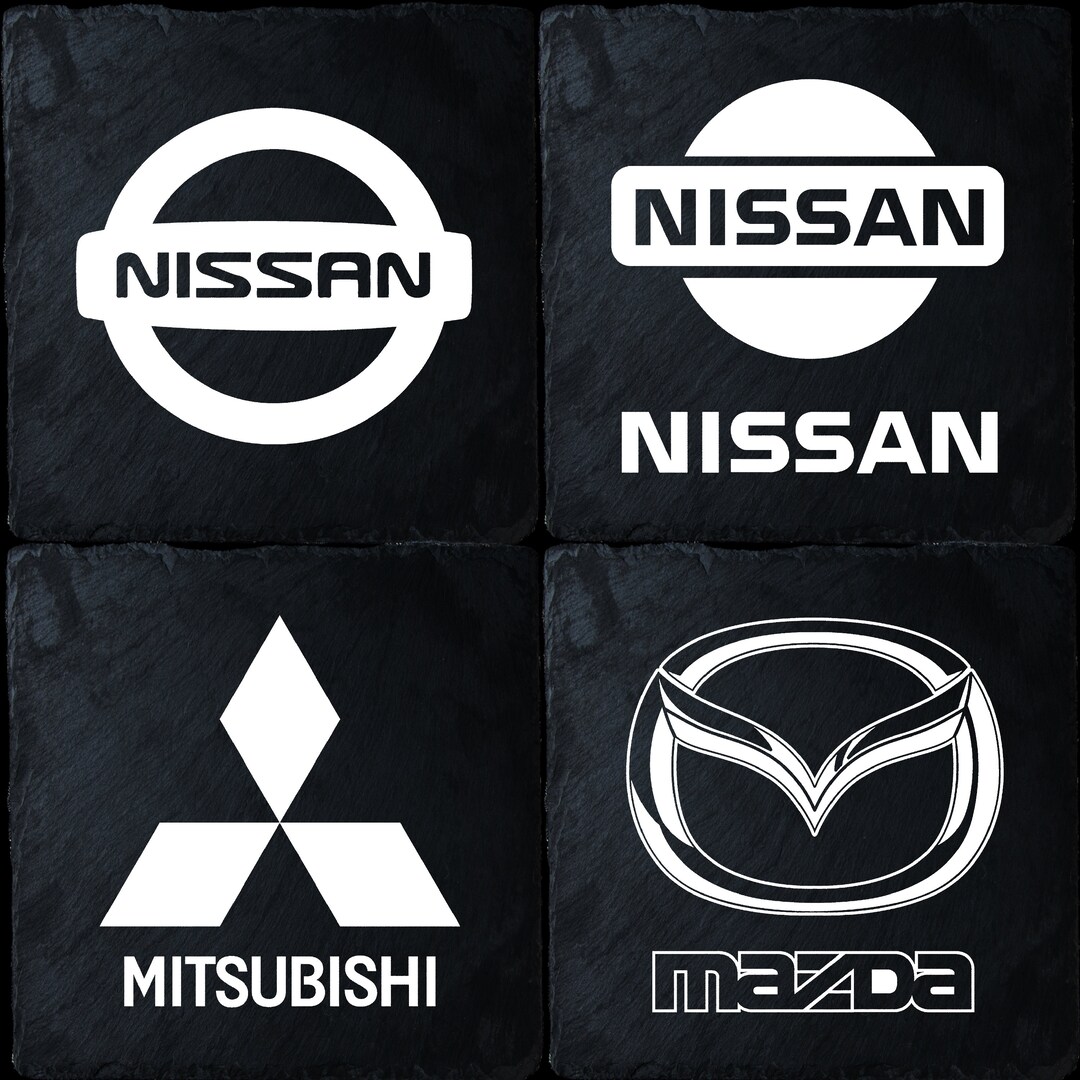 4 Slate Bundle Car Logo , Laser Ready PNG Files for Engraving, Slate ...
