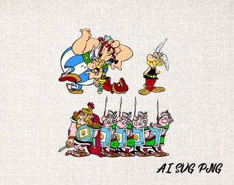 Asterix and Obelix Svg | Etsy