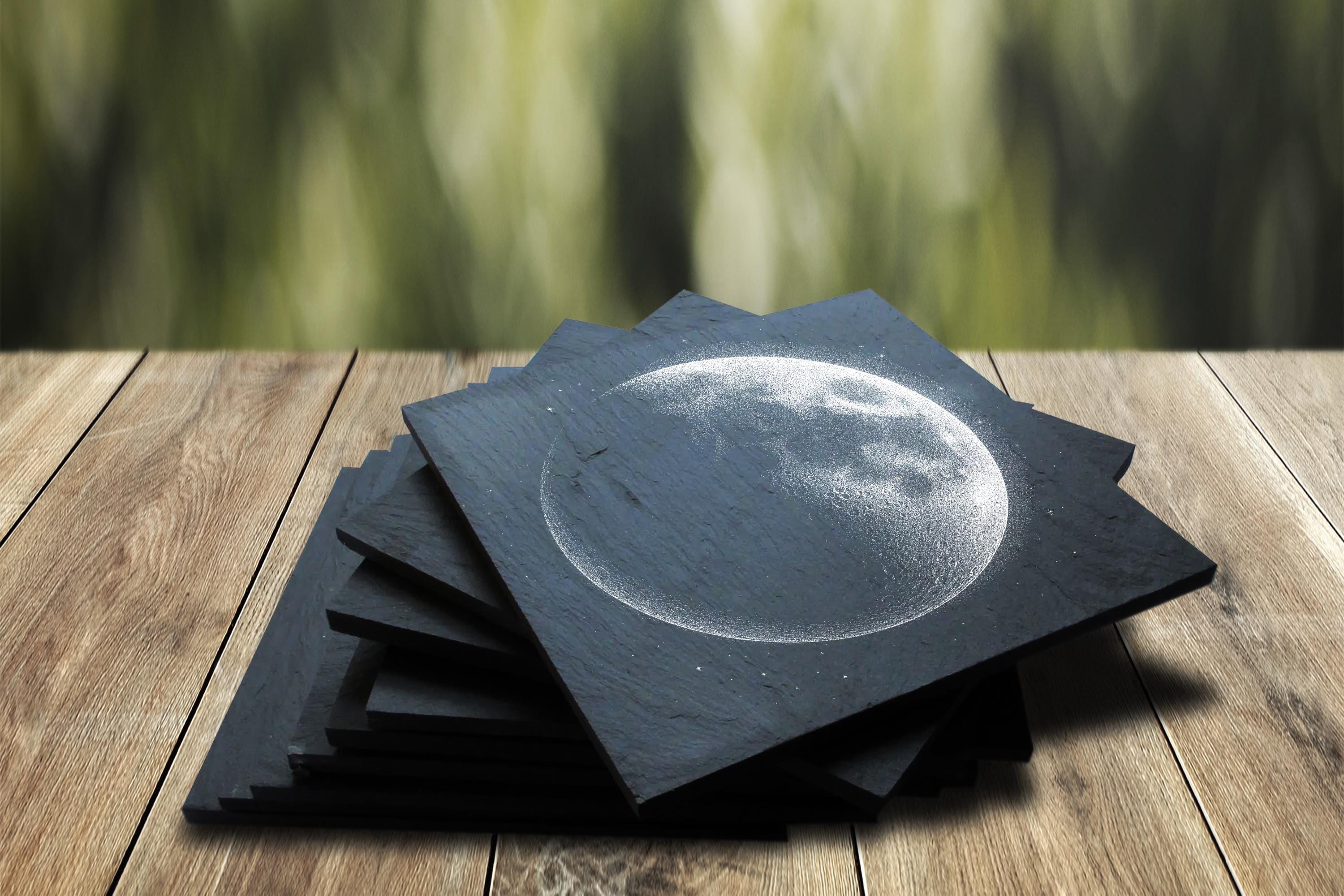 Set of 4 Astrological Symbol PNG Files for Laser Engraving - Sun, Moon ...