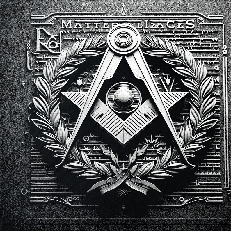 Masonic Symbol PNG Set for Laser Engraving on Natural Slate 4 Files for ...