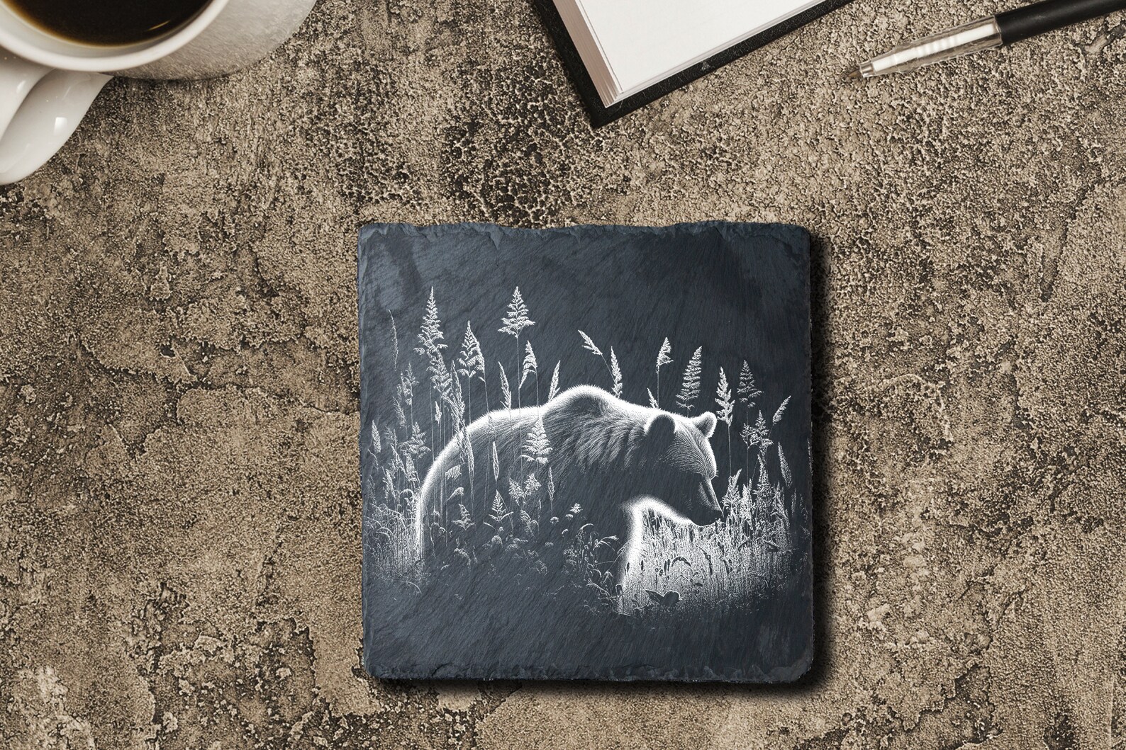 4 Forest Animals Pack | Laser Files Bundle | Laser Burn PNG | Slate ...