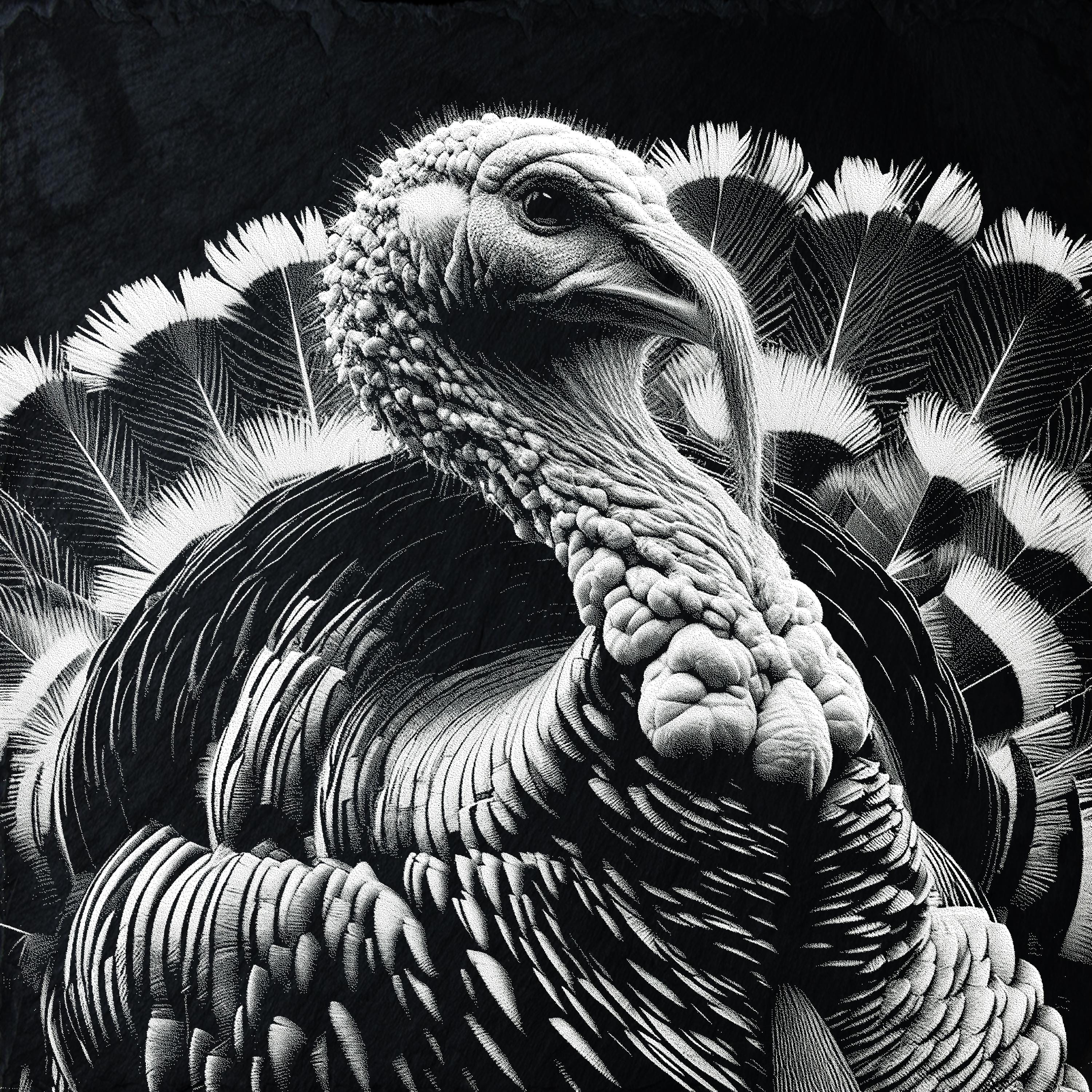 Common Turkey PNG Set for Laser Engraving - 4 Files for CNC, CO2 ...