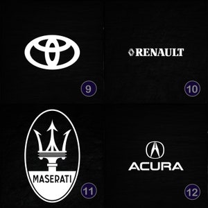 16 Slate Bundle Car Logo , Laser Ready PNG Files for Engraving, Slate ...