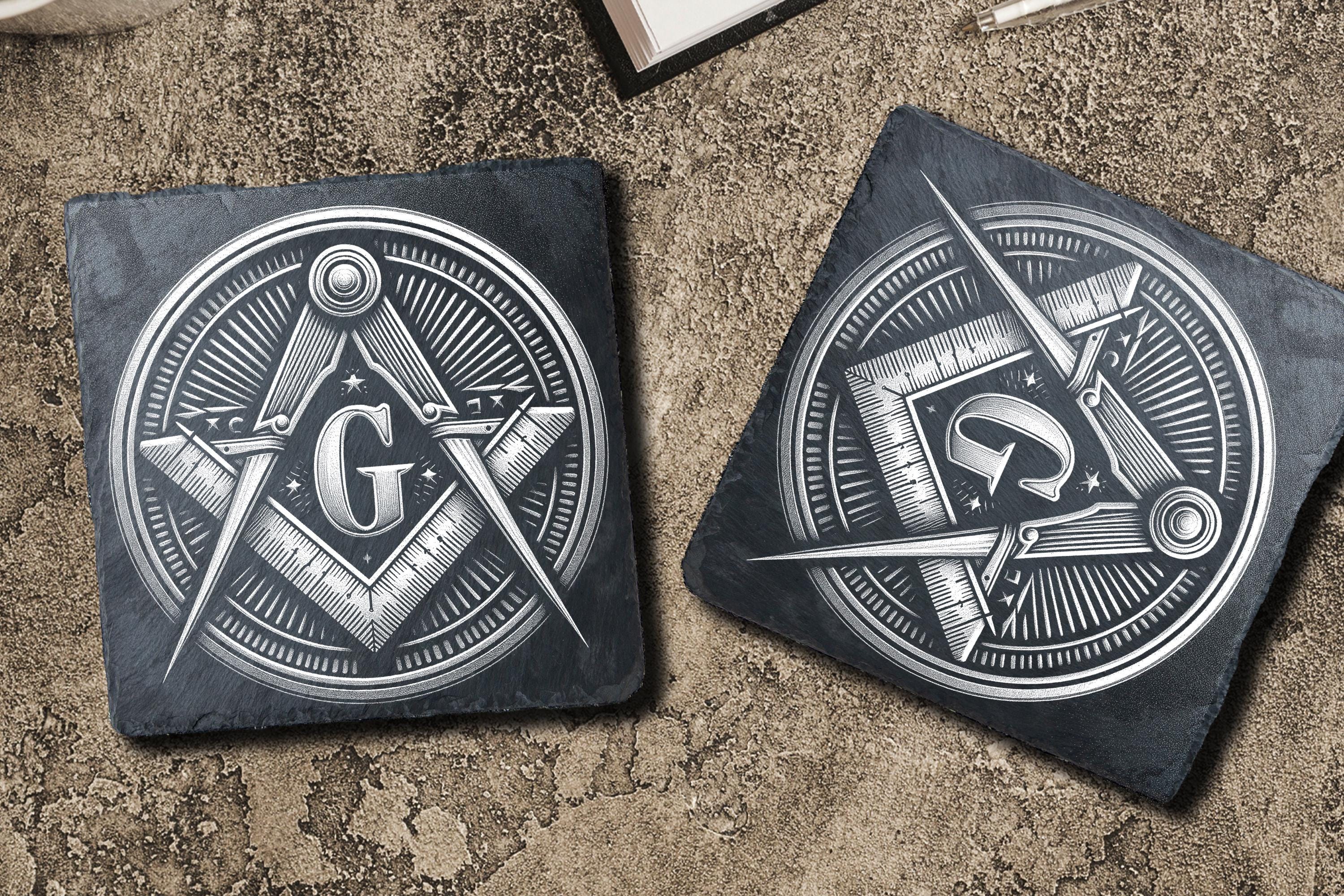 Masonic 4 Png Files for Laser Engraving CNC, CO2, Lightburn, Glowforge ...