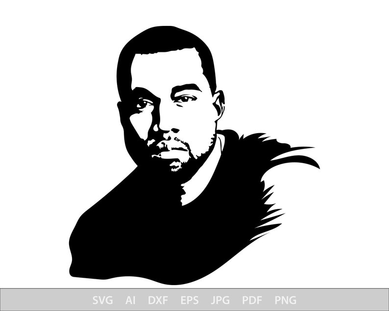 Kanye West Svg Gangsta Rap Svg Files for Cricut Music Dxf | Etsy