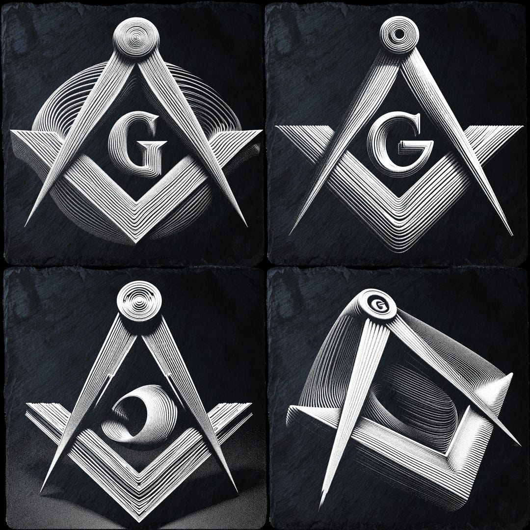 Masonic 4 Png Files for Laser Engraving CNC, CO2, Lightburn, Glowforge ...