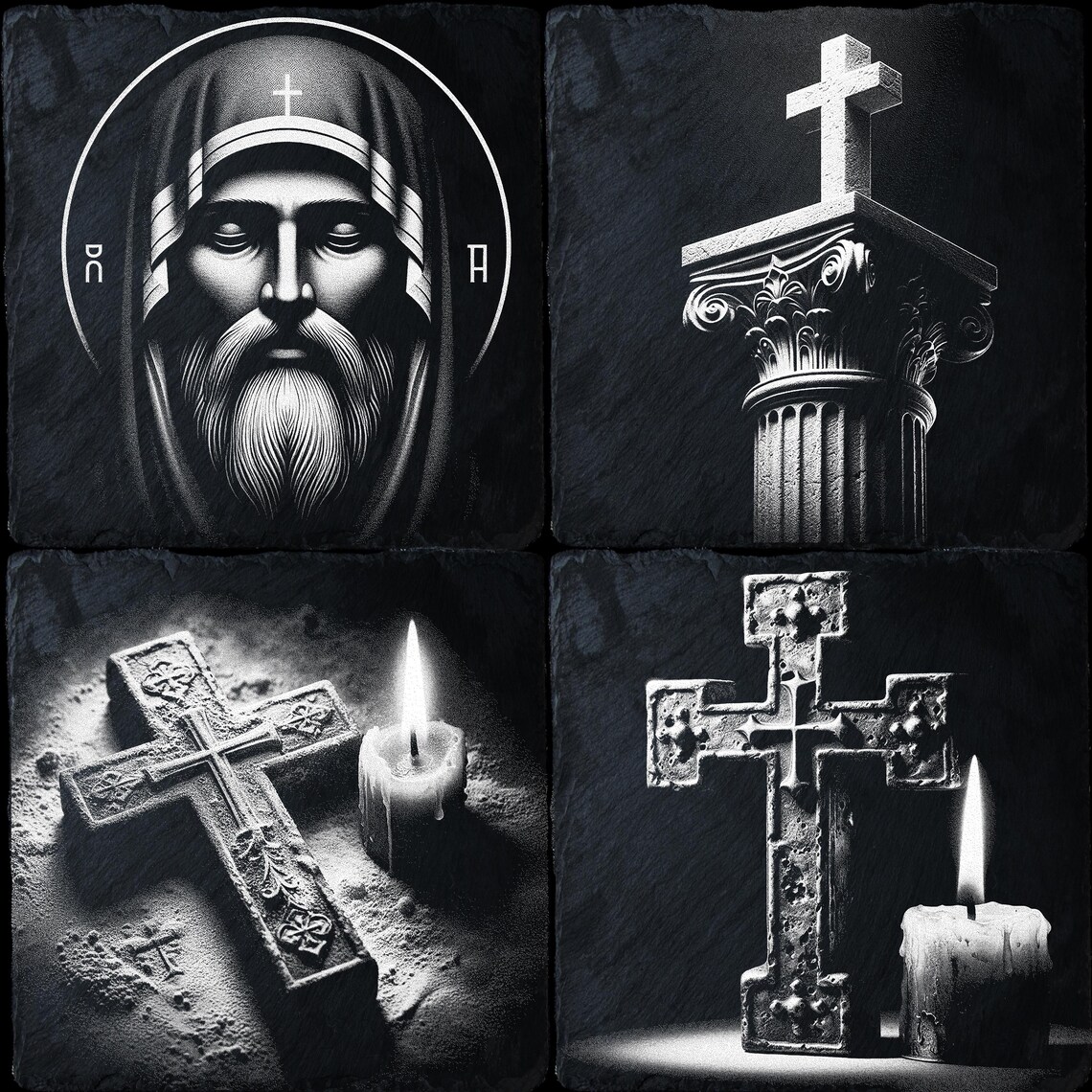 Christian Symbols PNG Laser Files - Set of 4 DIY CNC Faith Art for ...
