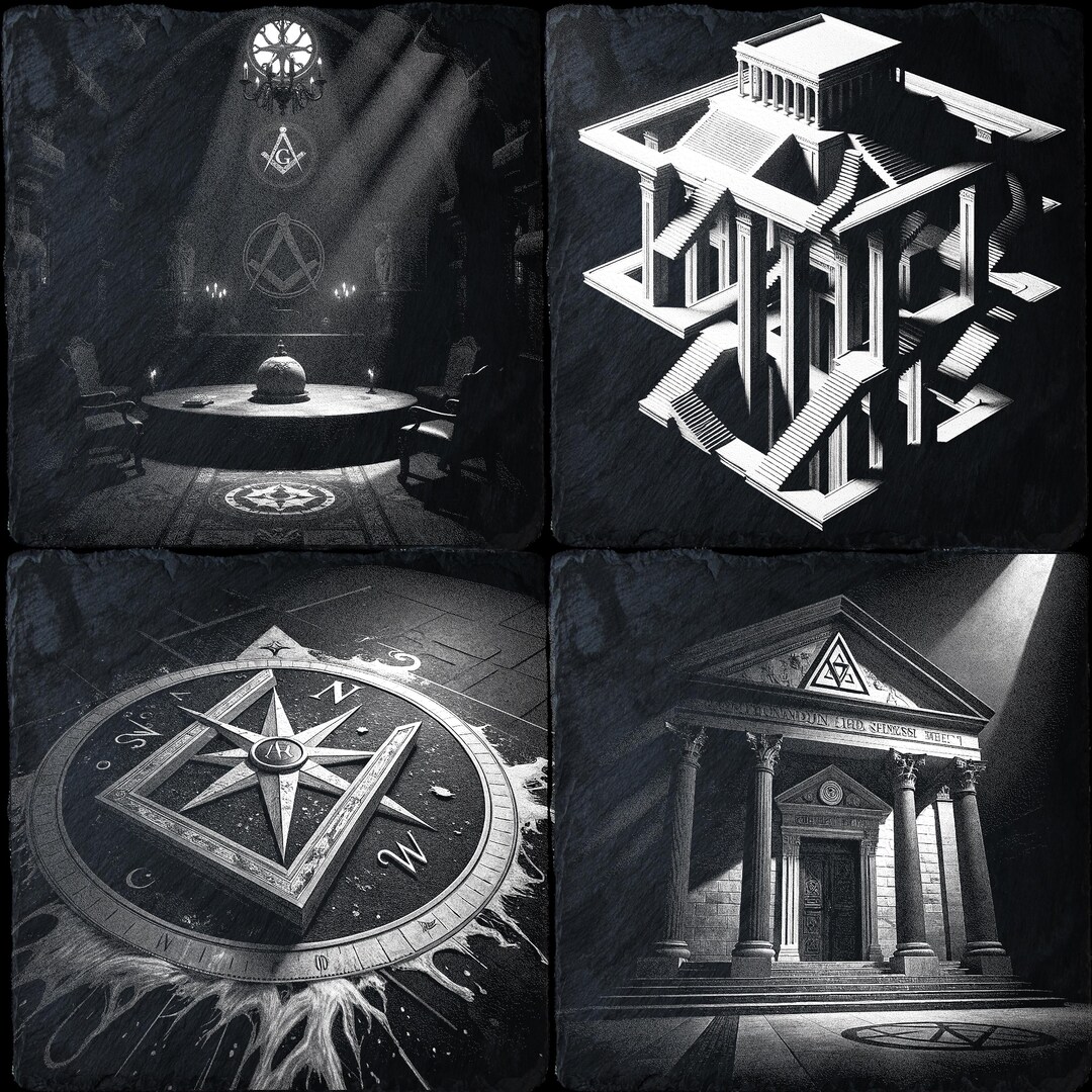 Set of 4 Masonic PNG Files for Laser Engraving | Freemason Square ...