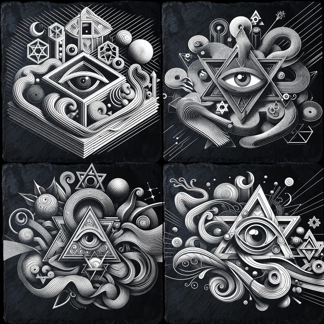 Masonic Symbol PNG Set for Laser Engraving on Natural Slate 4 Files for ...